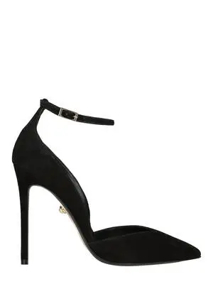 ALEVI MILANO Camilla Suede Stiletto Pumps - Black