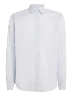 Eton Cotton Stripe Shirt - Blue