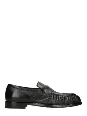 Officine Creative Leather Solitude Penny Loafers - Black