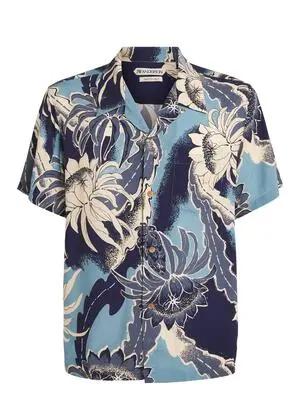 JW Anderson Floral Print Shirt - Blue