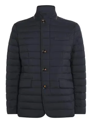 MOORER Quilted Down Jacket - Navy