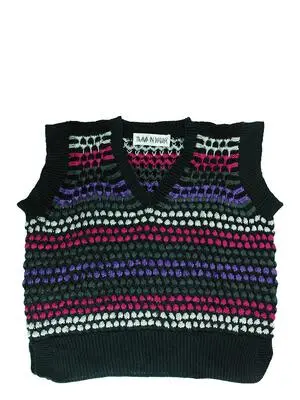TRAMP IN DISGUISE Tramp In Disguise Hand-Knitted Bobble Textured Vest Pink