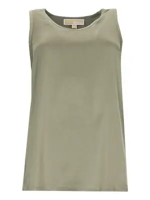 Michael Kors Sleeveless Crewneck Tank Top - Green