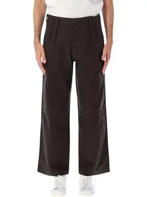LEVI'S Pleated Baggy Chino Trousers - Coffee