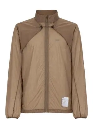 Satisfy Lightweight Zip Front Windbreaker Jacket - Beige