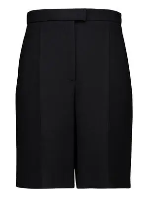 VALENTINO VALENTINO GARAVANI Virgin Wool Mini Shorts With Hook-and-Eye Closure