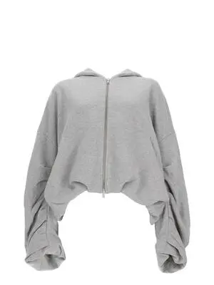 DRIES VAN NOTEN DRIES VAN NOTEN Cropped Zip-Front Hoodie