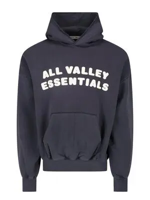 Fear Of God Graphic Pullover Hoodie - Grey