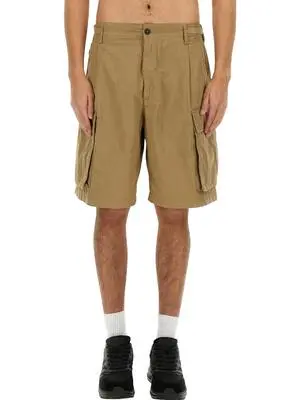 Dsquared2 Cotton Cargo Bermuda Shorts - Beige
