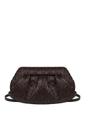 THEMOIRE Ruched Shoulder Bag - Brown