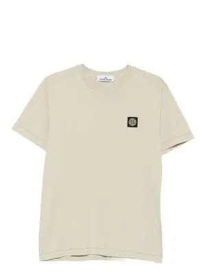 Stone Island Stone Island Men's Military-Inspired Crewneck T-Shirt Sand