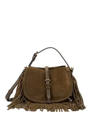 Etro Fringe Mini Shoulder Handbag - Brown