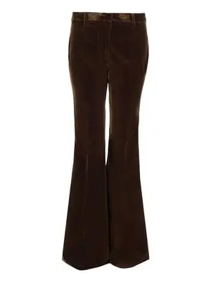 Etro ETRO Velvet Flared Trousers Multicolour