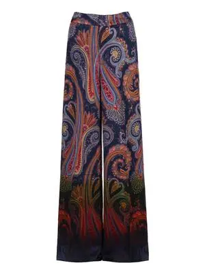 ETRO ETRO Paisley Print Wide-Leg Pants