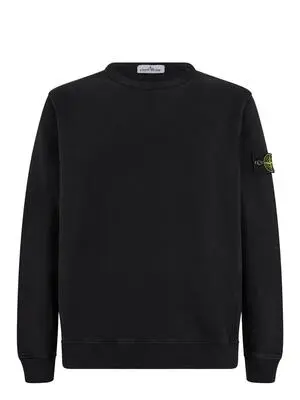 Stone Island Crewneck Pullover Sweater - Black