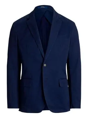 Ralph Lauren Classic Tailored Cotton Blend Coat - Navy