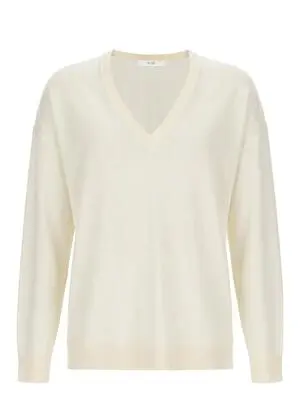 Co Cashmere V-neck Sweater - Ivory