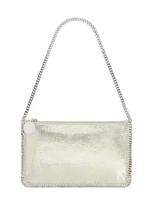 Stella McCartney Stella McCartney Metallic Quilted Chain Handle Shoulder Bag Silver