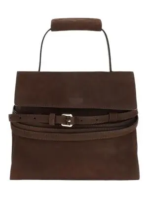 Moschino Moschino Tie Me Leather Handbag Brown