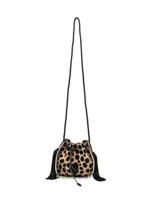 FORTE_FORTE My Pepita Mini Bucket Bag - Beige