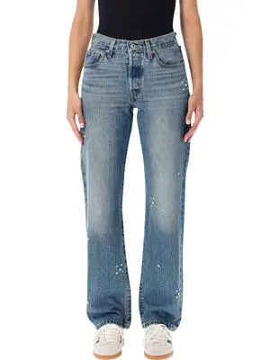 LEVI'S 501® Mid-rise Straight-leg Jeans In Cotton Denim - Blue