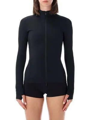 On Recycled Nylon Technical Zip-up Sweatshirt - Black