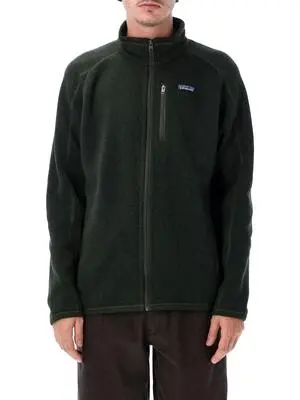 Patagonia Recycled Polyester Full-zip Fleece Jacket With High Neck - Green