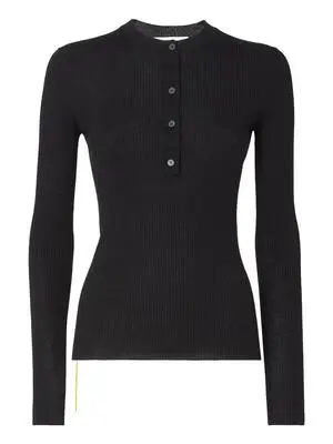 Fendi Ribbed Wool Jumper - Black