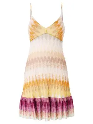 MISSONI Missoni Viscose Mini Dress With Lace Motif