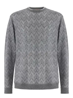 Missoni Cashmere Zig Zag Sweater - Grey