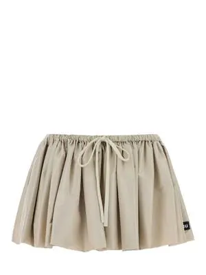 Miu Miu Sand Jacquard Mini Skirt - Brown