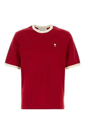 AMI Paris Cotton T-shirt - Red