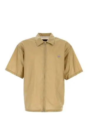 Prada Prada Men Beige Re-Nylon Shirt Brown