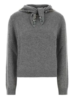Prada Grey Cashmere Sweater - Gray