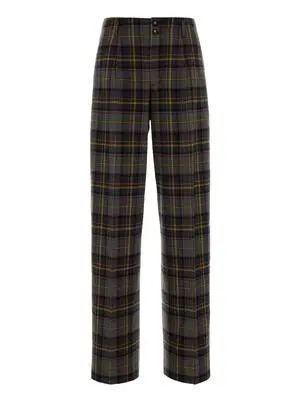 Etro Embroidered Stretch Wool Trousers - Multicolor