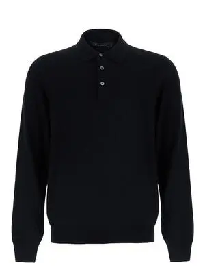 TAGLIATORE TAGLIATORE Wool Blend Polo Sweater