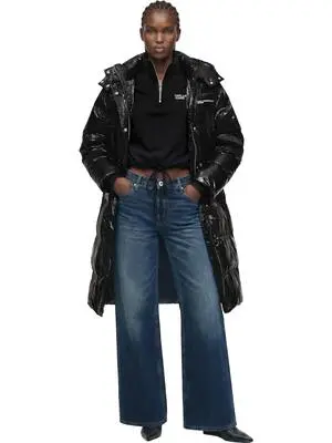 KL JEANS Jeans Long Shiny Puffer Jacket - Black