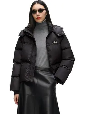 KARL LAGERFELD Short Hooded Puffer Jacket