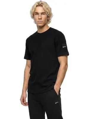 KL JEANS Waffle Box Logo T-shirt - Black