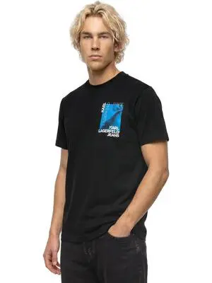 KL JEANS Ombré Box Logo T-shirt - Black