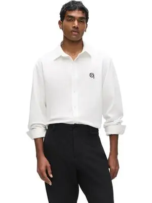 Karl Lagerfeld Ikon Oxford Cotton Shirt - White