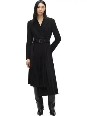 Karl Lagerfeld Asymmetric Tailored Dress - Black