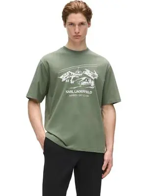 Karl Lagerfeld Après Ski Club T-shirt - Thyme