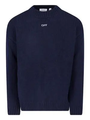 Off-White Arrow" Wool Sweater - Blue