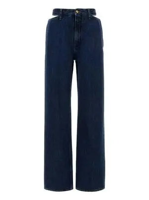JIL SANDER Treated Wide-leg Jeans - Blue