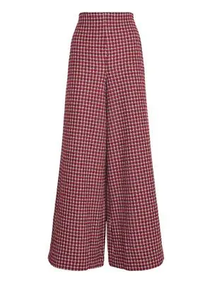 ME+EM Wide Palazzo Trousers - Red