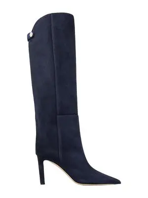 JIMMY CHOO Alizze 85 Suede Knee-high Boots - Blue