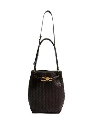 Bottega Veneta Small Andiamo Bucket Bag - Black