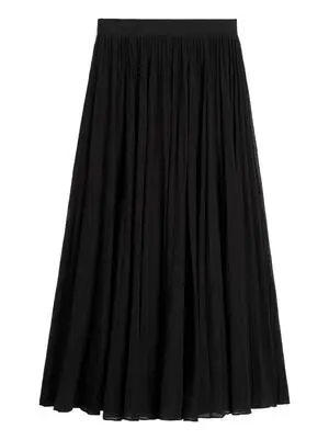 TOTEME Pleated Maxi Skirt - Black