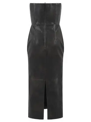 Alex Perry Strapless Midi Dress - Black